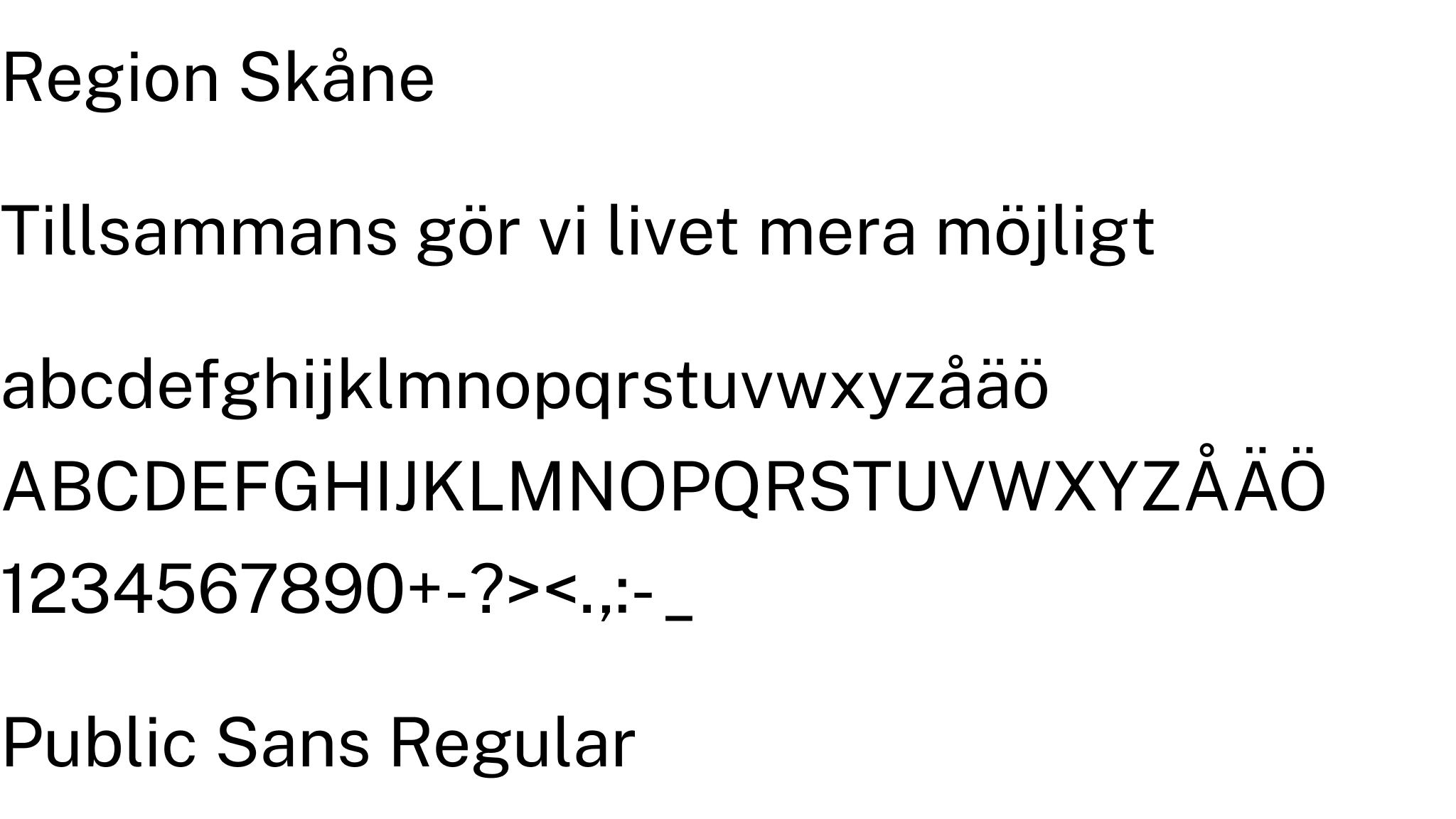 Typografi - Region Skåne